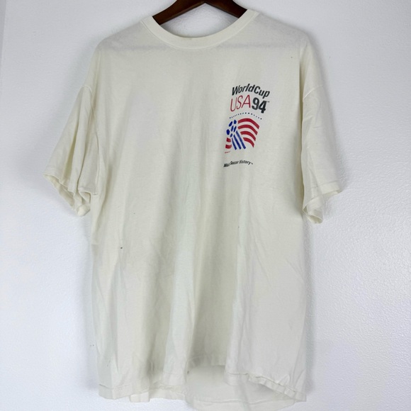 Sportswear | Shirts | Usa 94 World Cup White Haines Heavyweight Tee ...
